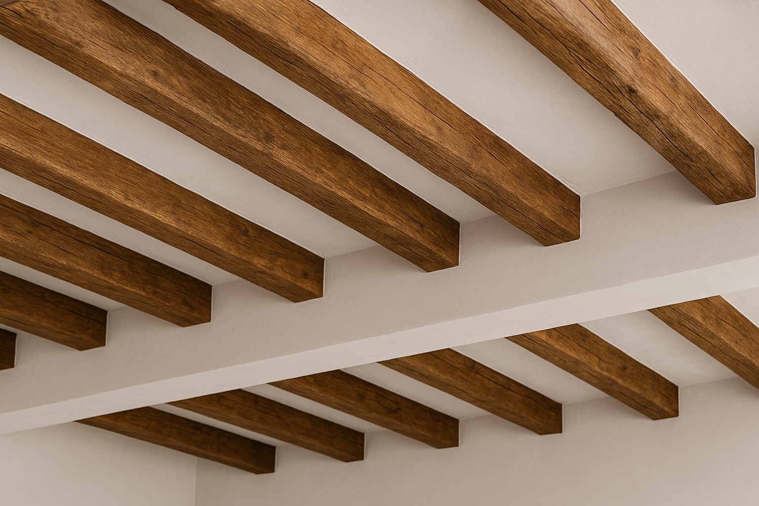 Comment faire un bel habillage entre les poutres au plafond ? - Maisons ...